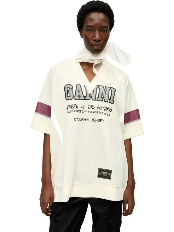 GANNI Oversized T-shirt - White