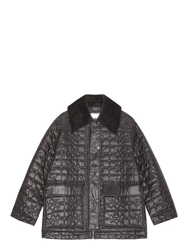 GANNI Quilted Midi Jacket - Mixed