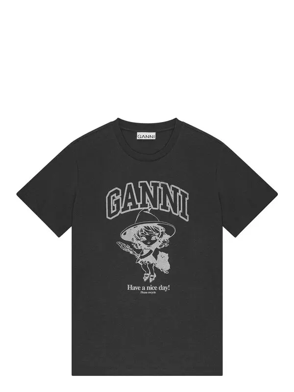 GANNI Relaxed T-shirt - Mixed