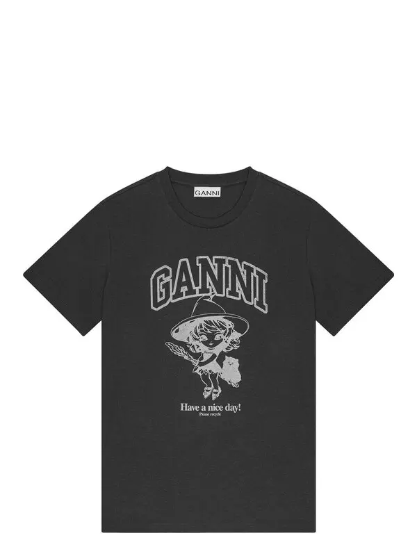 GANNI Relaxed T-shirt - Mixed