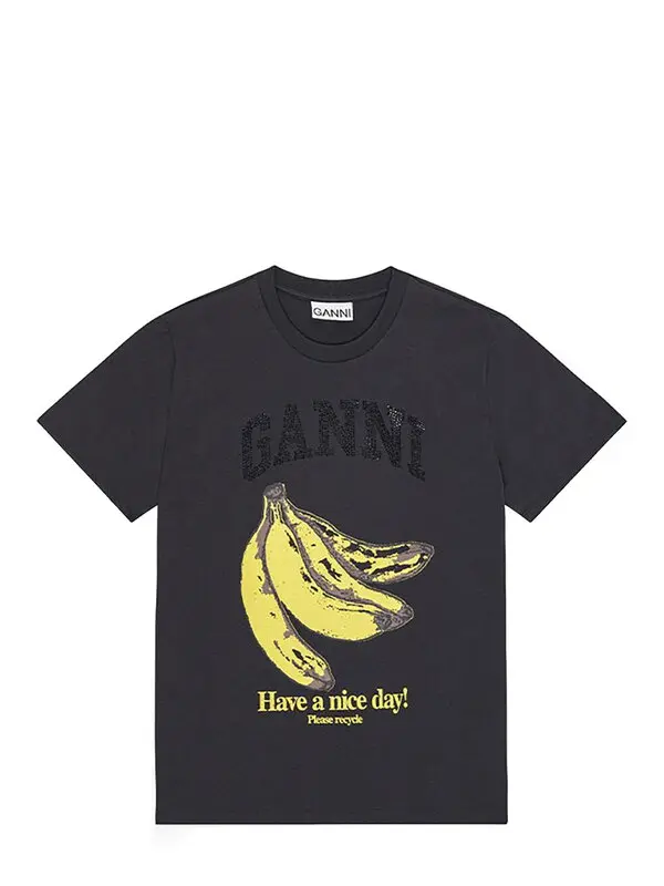 GANNI Graphic T-shirt - Mixed