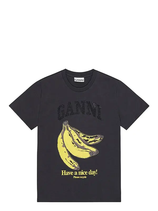GANNI Graphic T-shirt - Mixed