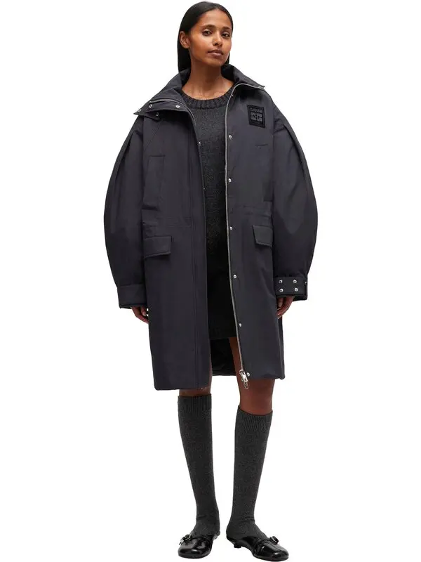 GANNI Oversized Tri-layer Parka Coat - Mixed