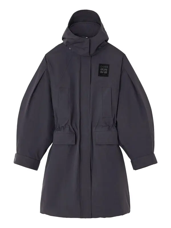 GANNI Oversized Tri-layer Parka Coat - Mixed
