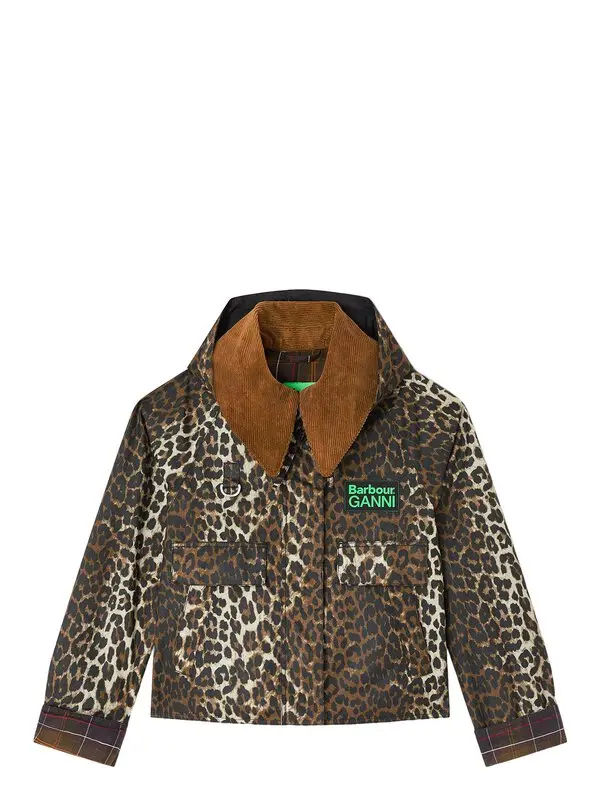 GANNI X Barbour Short Waxed Jacket - Mixed