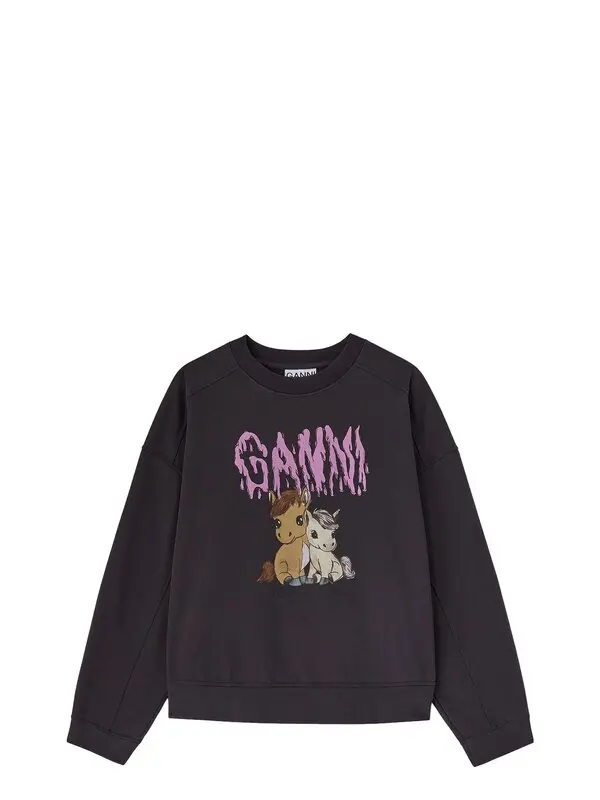 GANNI Isoli Jersey Sweatshirt - Mixed