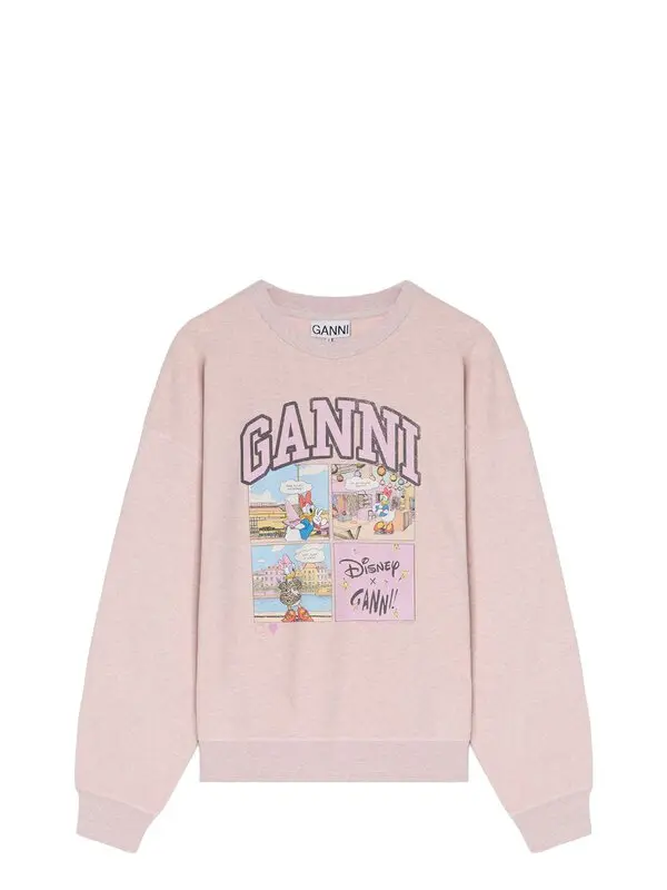 GANNI X Disney Daisy Duck Comic Sweatshirt - Pink