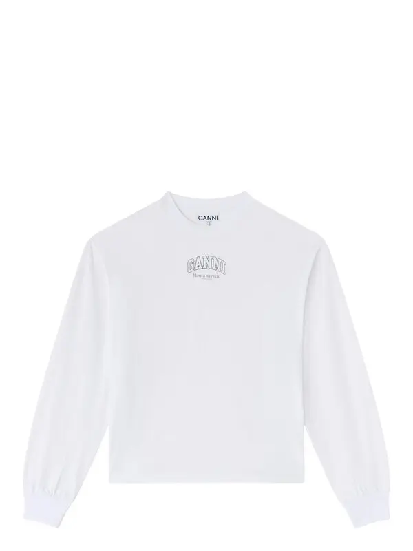 GANNI Essential Basic Long-sleeve - White