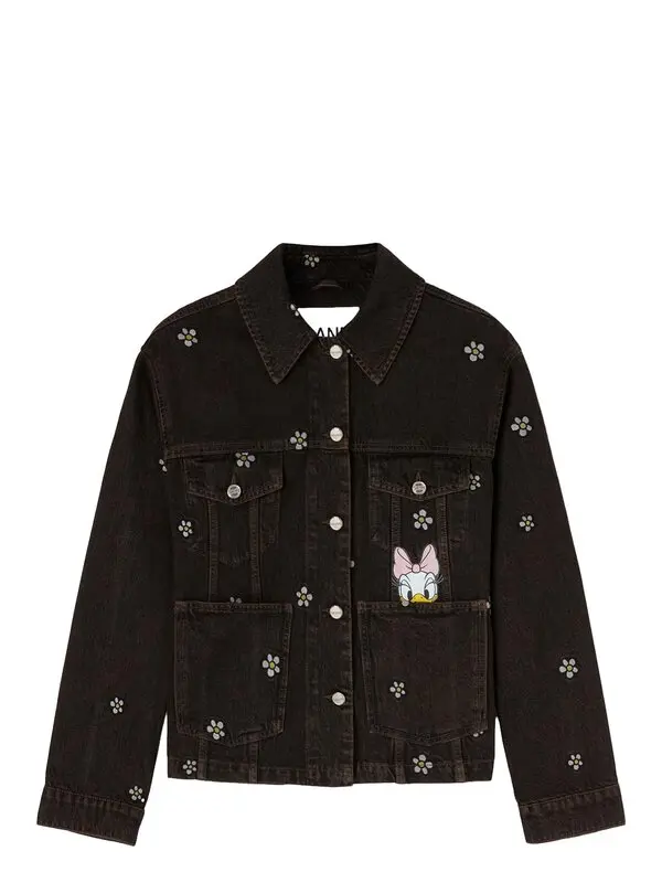 GANNI X Disney Daisy Duck Denim Jacket - Brown