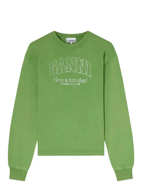 GANNI X Disney Daisy Duck Long-sleeve T-shirt - Minced Herb
