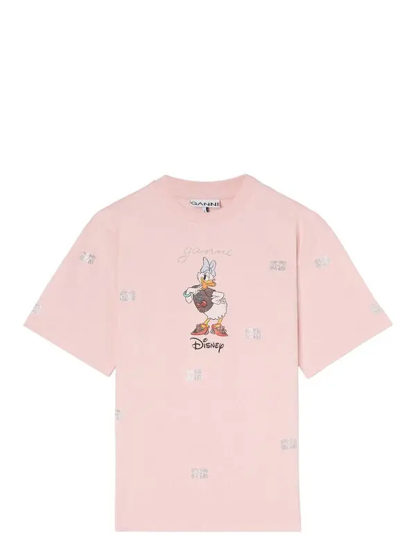 GANNI X Disney Daisy Duck Printed T-shirt - Pink