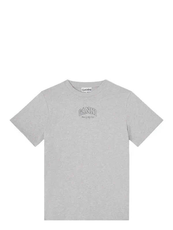 GANNI Essential T-shirt - Grey
