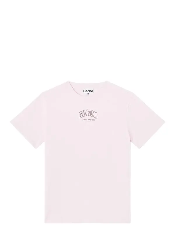GANNI Essential T-shirt - Pink