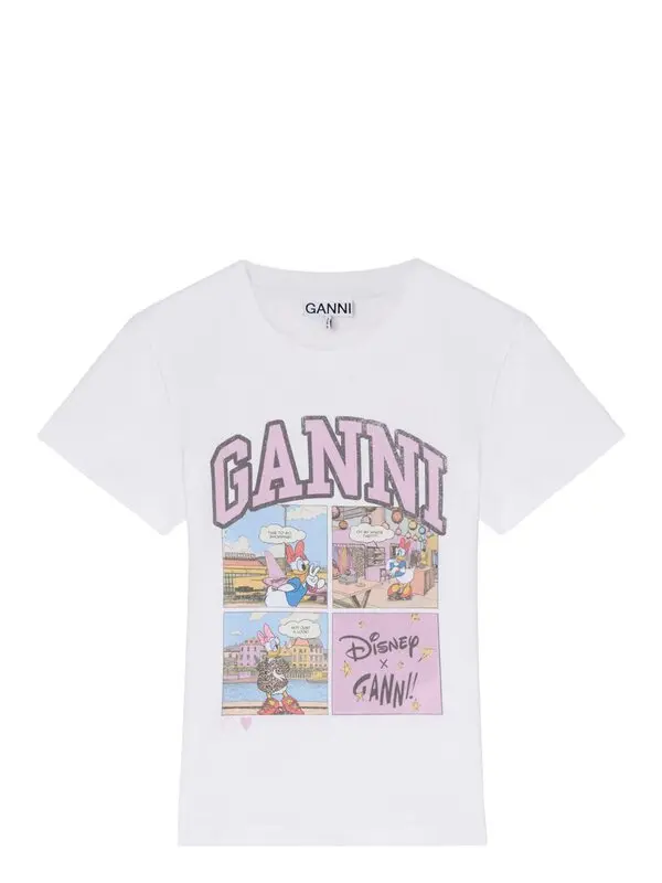 GANNI X Disney Daisy Duck T-shirt - White
