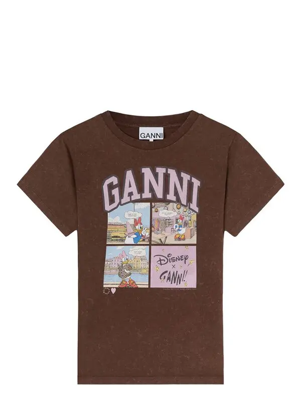 GANNI X Disney Daisy Duck T-shirt - Brown