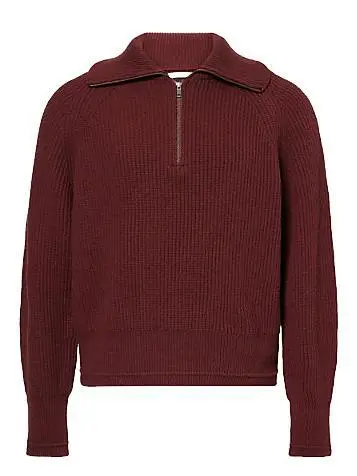 ENTIRE STUDIOS Blimp Polo-collar Wool Jumper - Bean