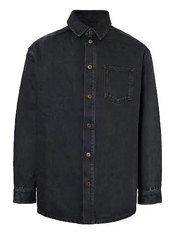 Loewe Relaxed-fit Anagram Denim Shirt - Black