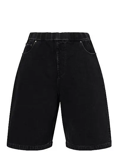 ENTIRE STUDIOS Relaxed-fit Denim Shorts - Magnetite