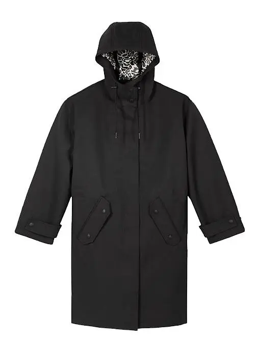 The Kooples Regular-fit Shell Parka With Hood - Black