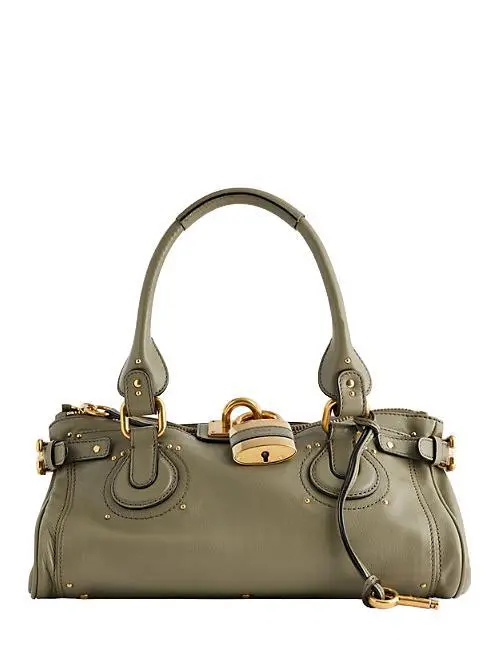 Chloé Paddington Leather Top-handle Bag - Aloe Green
