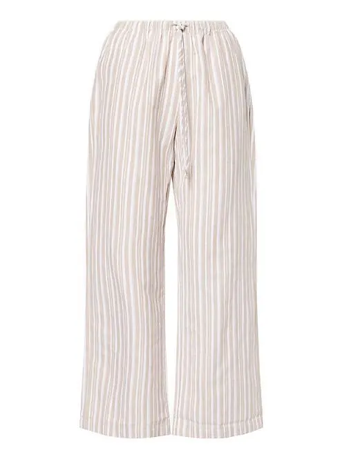 4TH & RECKLESS Cotton-blend Wide-leg Trousers - Stripe