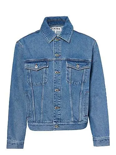 Loewe Anagram Denim Jacket - Jeans Blue