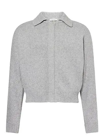 ENTIRE STUDIOS Marla Wool-blend Bomber Cardigan - Steel