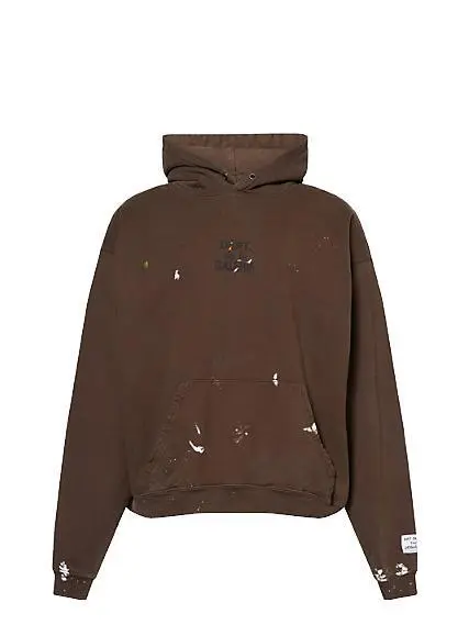 GALLERY DEPT. French Logo Cotton Hoody - Sepia