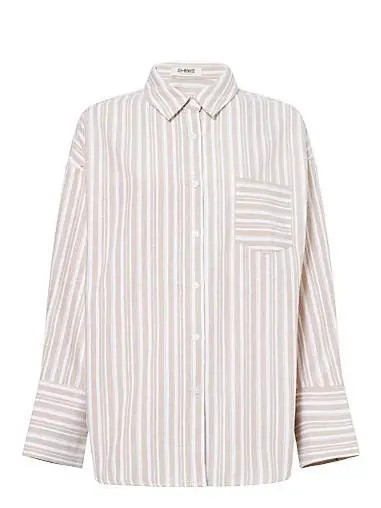 4TH & RECKLESS Cotton-blend Striped Shirt - Stripe