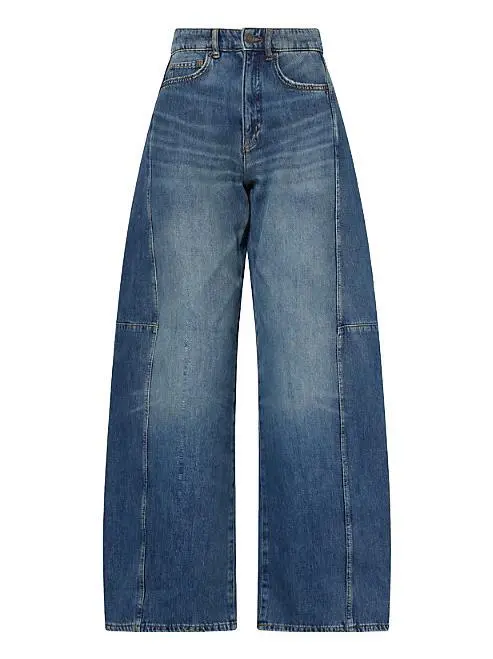 ME+EM Tapered-leg Denim Jeans - Mid Blue Wash