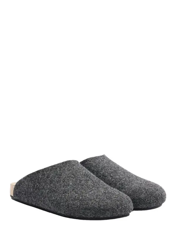 THE ROW Hudson Slippers - Grey