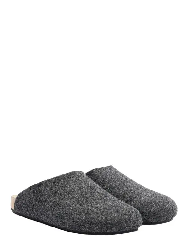 THE ROW Hudson Slippers - Grey