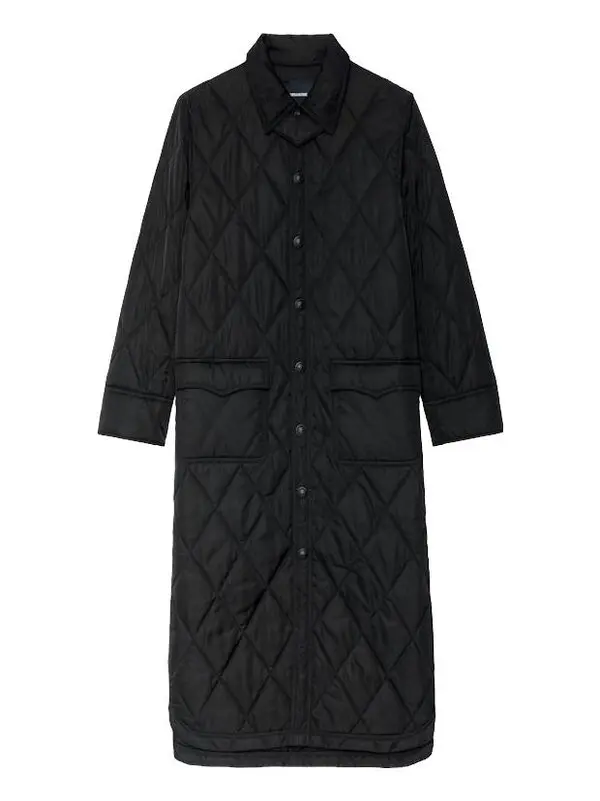 Zadig&Voltaire Kina Quilted Parka - Black