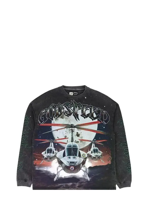 GODSPEED Long-sleeve Graphic Sweatshirt - Grey