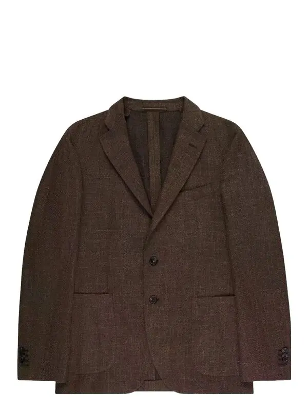 Incotex Mélange-effect Blazer - Brown
