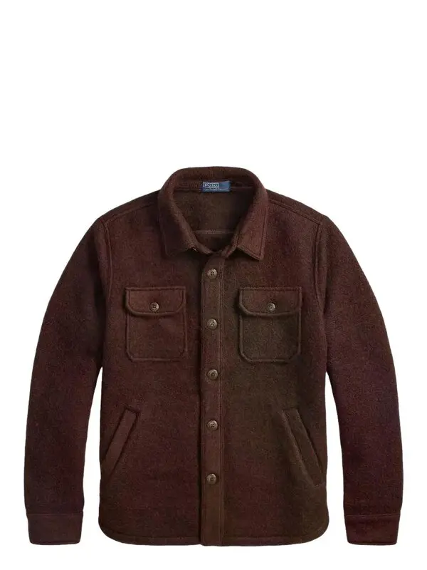 Polo Ralph Lauren Felted Shirt Jacket - Brown