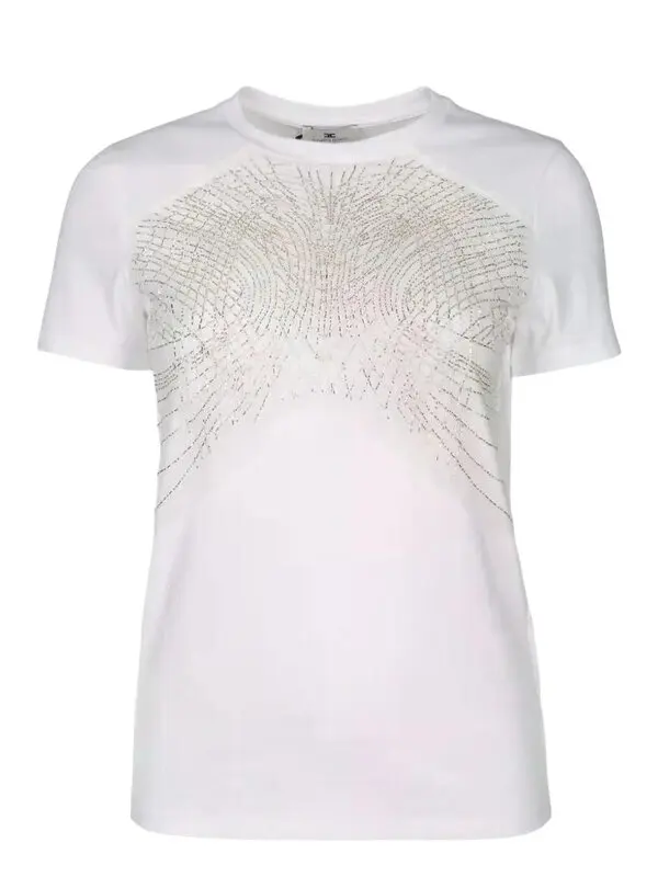 Elisabetta Franchi Embellished T-shirt - White