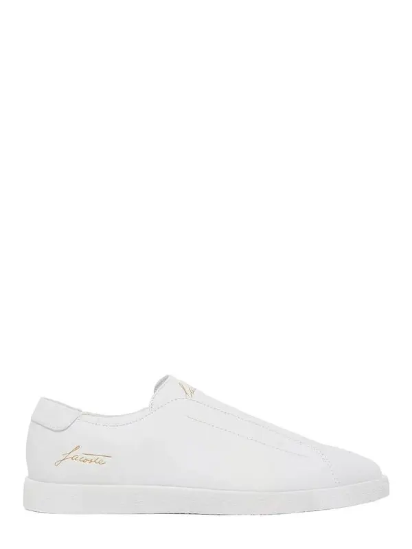 Lacoste Signature Slip-on Sneakers - White