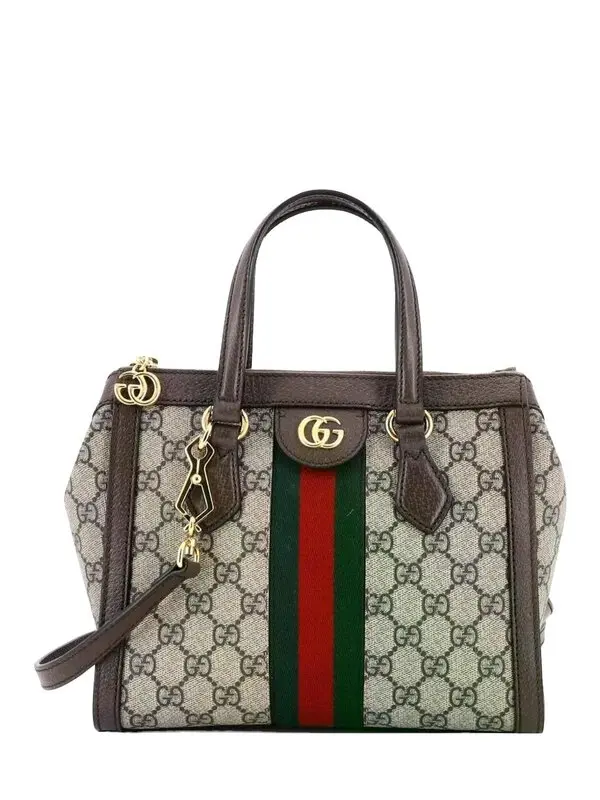 Gucci Ophidia Gg Coated Canvas Small Tote Bag - Brown