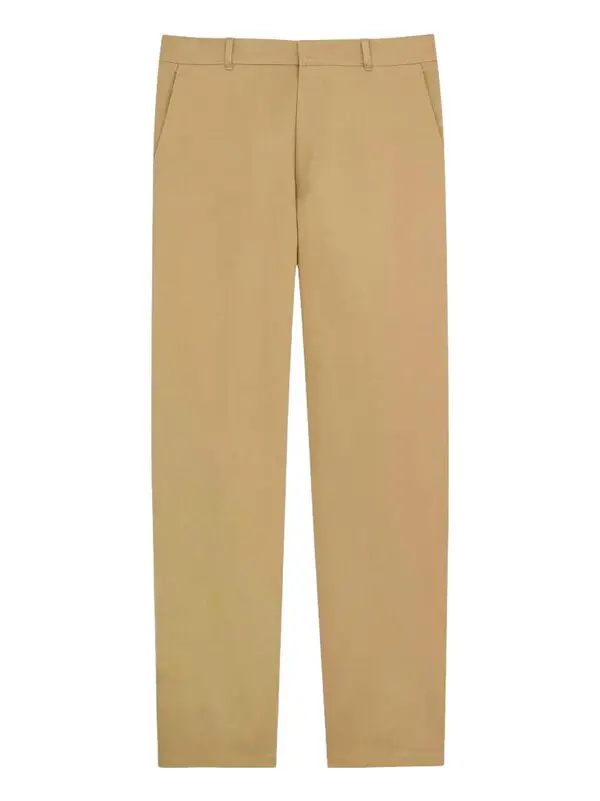 Saint Laurent Mid-rise Chino Trousers - Neutrals