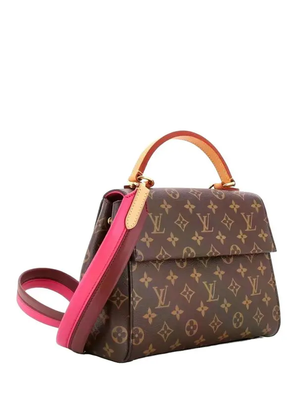 LOUIS VUITTON Cluny Top Handle Monogram Canvas Bb Satchel - Brown