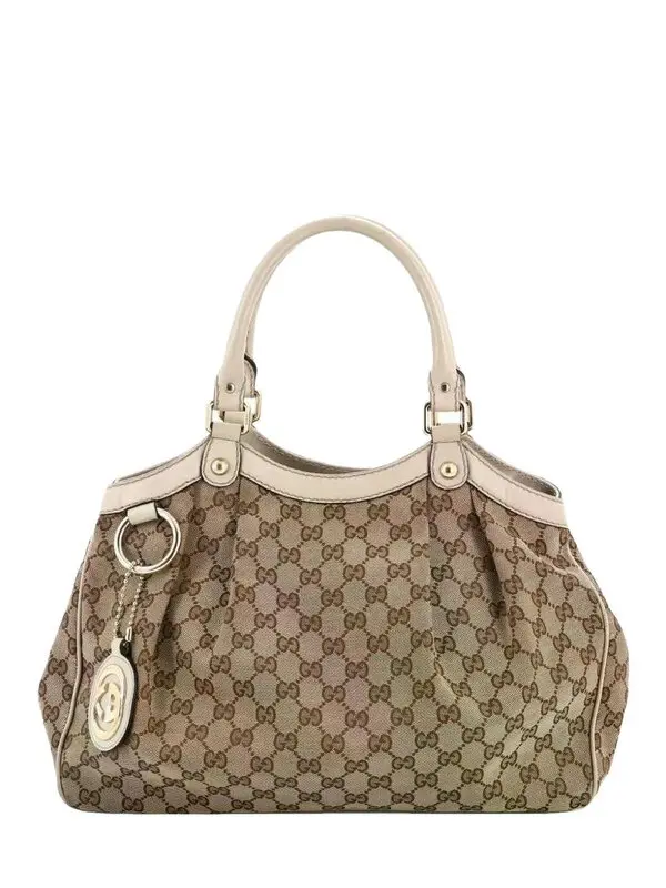 Gucci Sukey Gg Canvas Medium Tote Bag - Brown