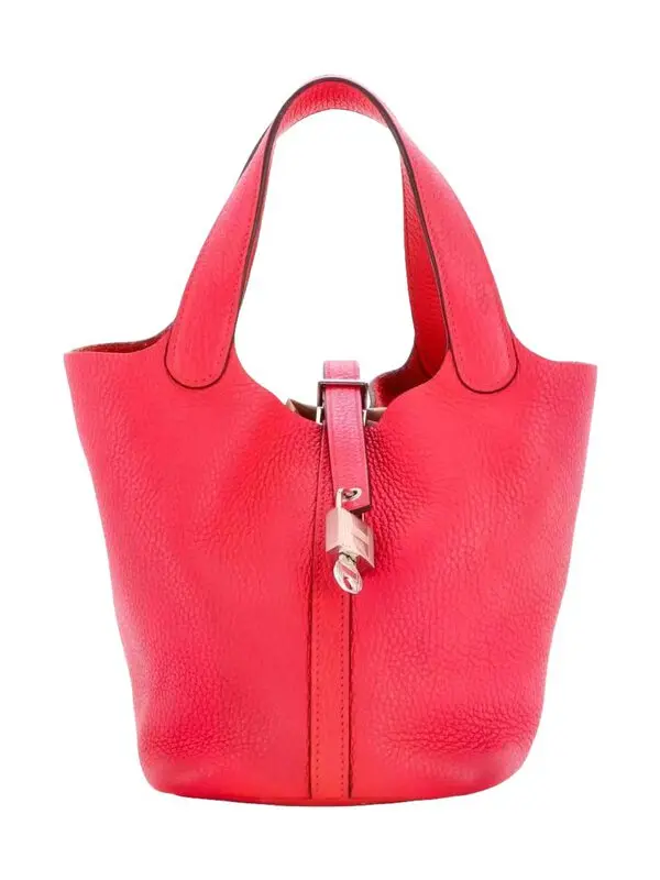 Hermès Picotin Lock Clemence Pm Bucket Bag - Pink