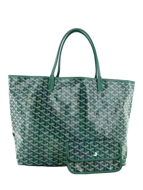 Goyard Saint Louis Coated Canvas Gm Tote Bag - Green