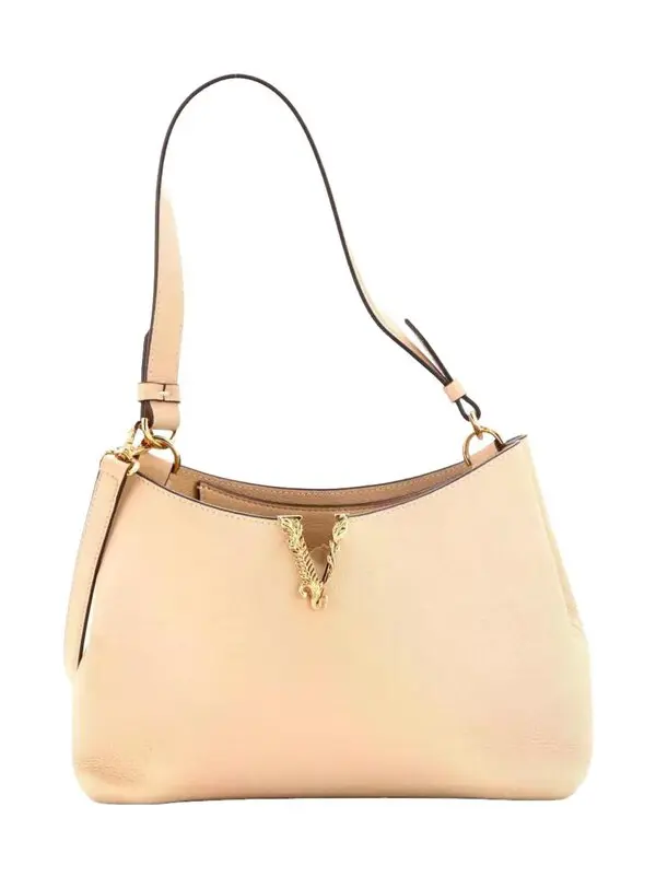 Versace Virtus Small Hobo Bag - Neutrals