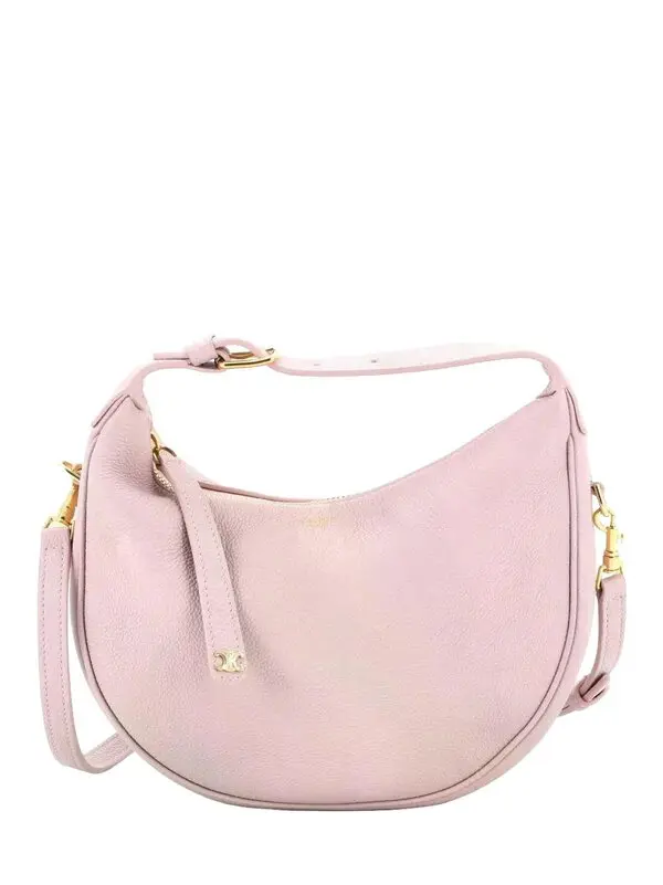 Celine Lulu Bag Leather Teen Hobo Bag - Pink