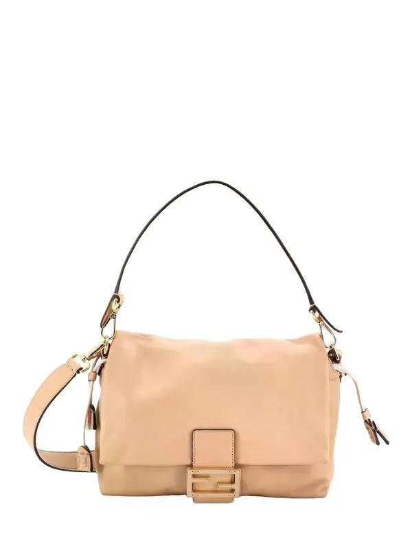 Fendi Mamma Baguette Medium Shoulder Bag - Neutrals