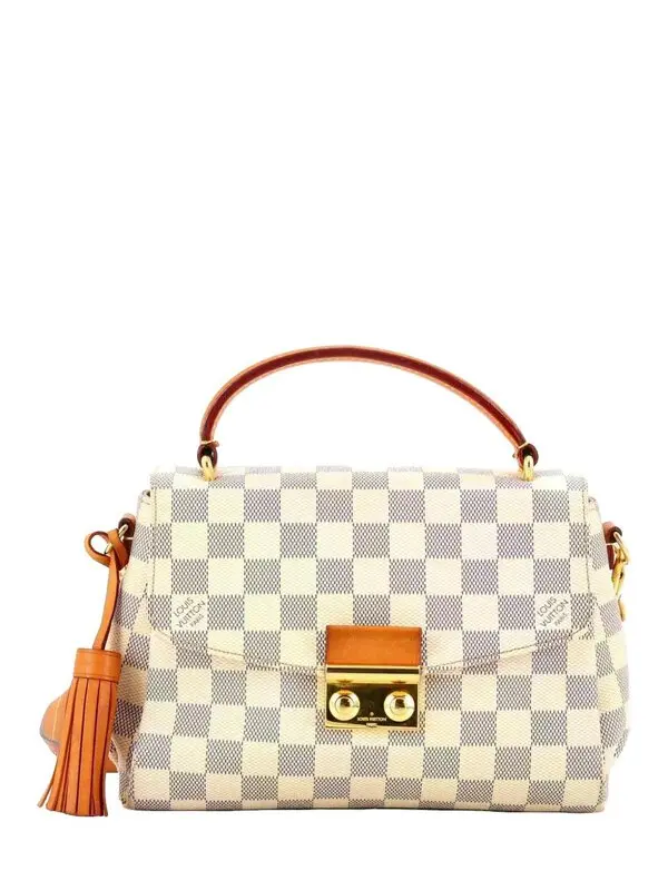 LOUIS VUITTON Croisette Damier Crossbody Bag - White