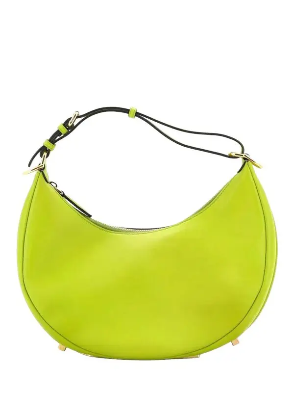 Fendi Graphy Bag Leather Small Hobo Bag - Green
