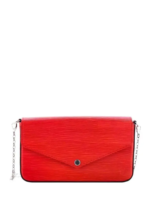 LOUIS VUITTON Felicie Pochette Epi Leather Crossbody Bag - Red